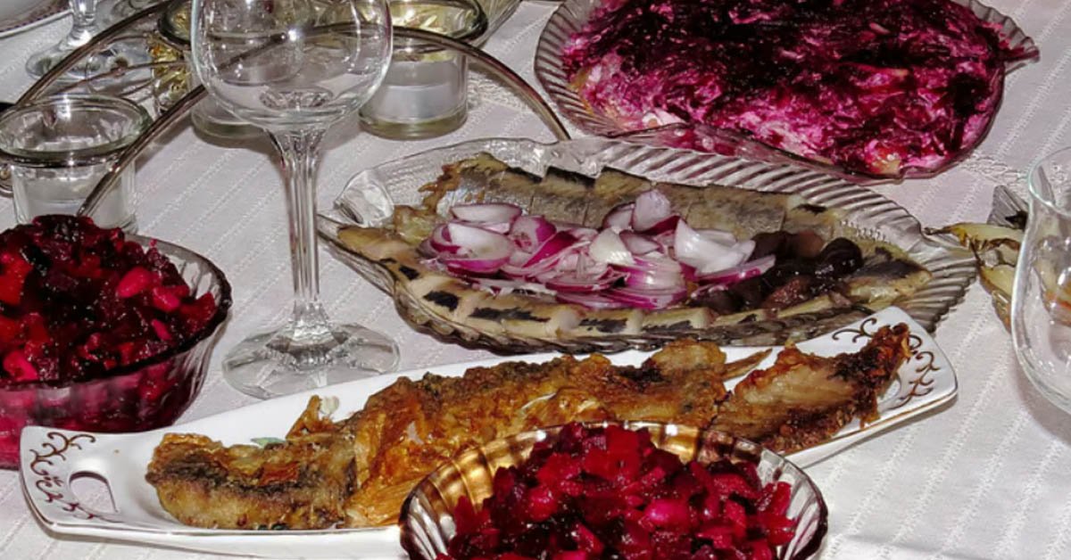 Стиль новогоднего стола в СССР